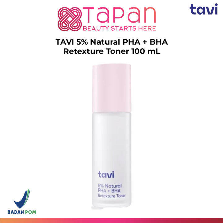 TAVI 5% Natural PHA + BHA Retexture Toner 100 mL | Lazada Indonesia