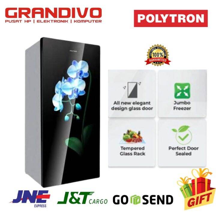 KULKAS 180Liter | 170Liter POLYTRON PRA 18 MOB LEMARI ES 1 PINTU ...