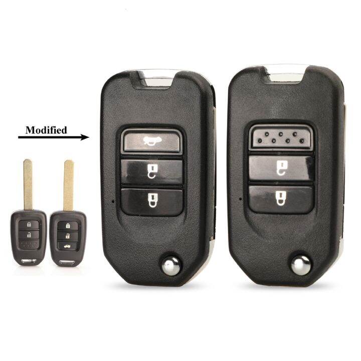 Honda Modified Flip Remote Key Shell For Honda FIT XRV VEZEL CITY JAZZ ...