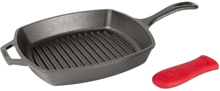 Lodge Manufacturing Company Lodge Cast Iron 10.5-inch Square Grill Pan ...