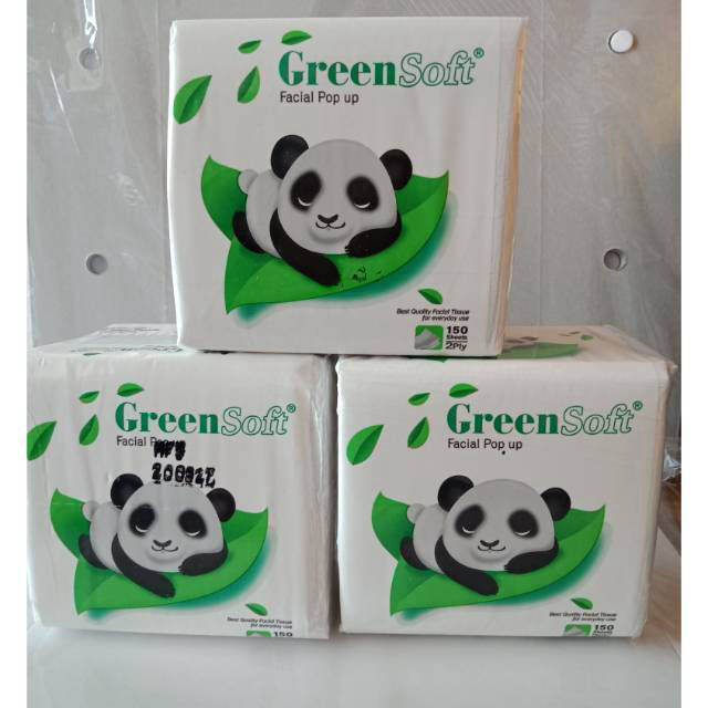 Tisu Green Soft Facial Pop Up Tissue 2 Ply 150 + 20sheets | Lazada ...