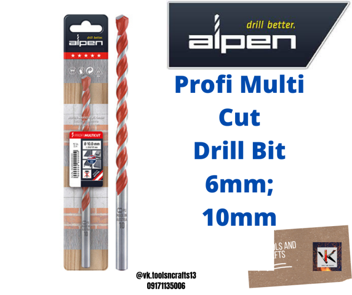 Alpen Drill Bits, Profi Multicut, 6mm; 8mm variations | Lazada PH