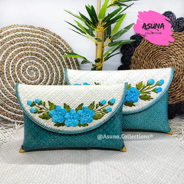 Dompet Wanita Anyaman Pandan Clutch Anyam Tradisional Unik | Lazada ...