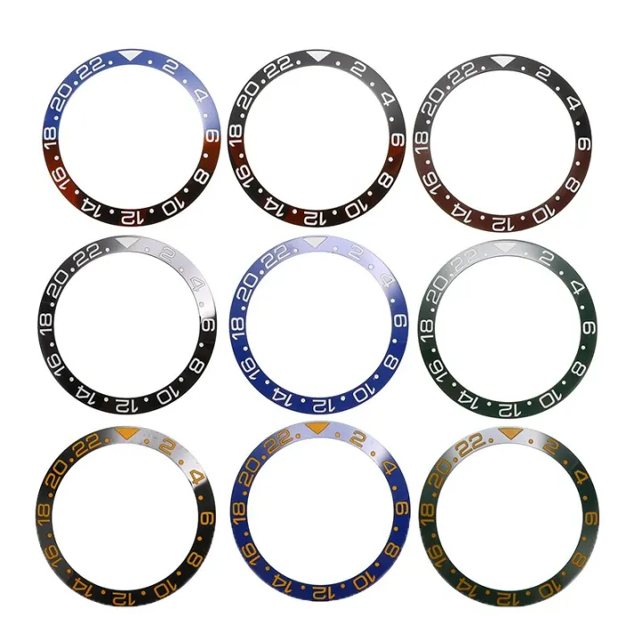 38Mm Ceramic Bezel Watch Face Bezel Insert Fit 40Mm Automatic Movement ...