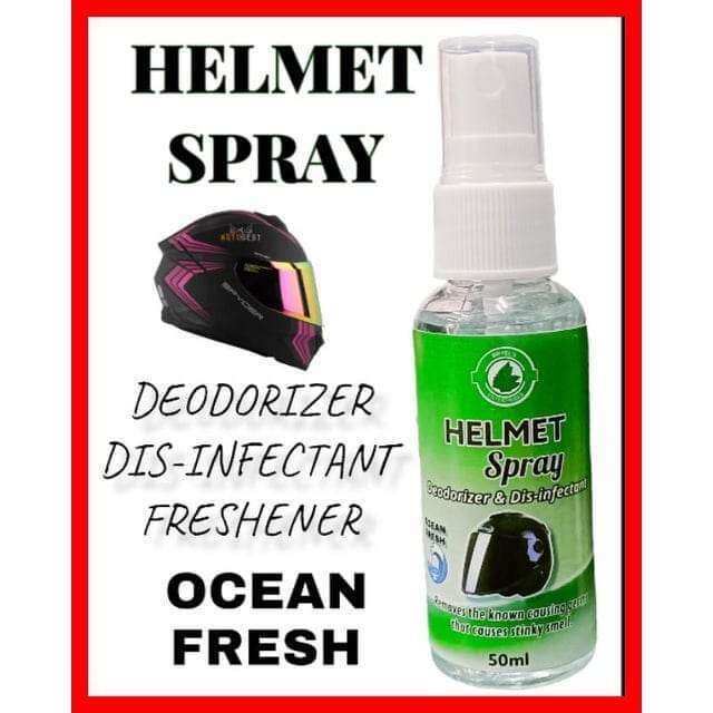 ⚡⚡BRYELS CARE HELMET DEODORIZER AND SANITIZER SPRAY 50ML HELMET GUARD ...