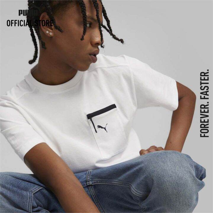 PUMA BASICS - เสื้อยืดผู้ชาย Open Road สีขาว - APP - 67340102 | Lazada ...