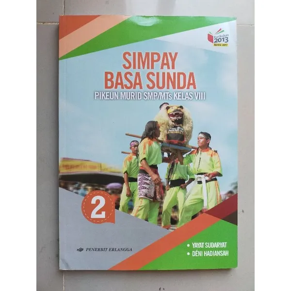 ORI buku teks simpay bahasa Sunda k13 penerbit Erlangga kelas 8 edisi ...