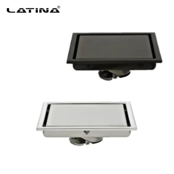Stainless Steel & Black Tile In Floor Trap With Top Tray & Anti Insect ...
