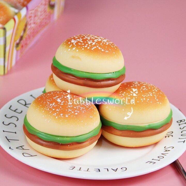 Squishy Toy Burger Design Anti Stress Pinch and Squeeze Fidget Toym54 ...