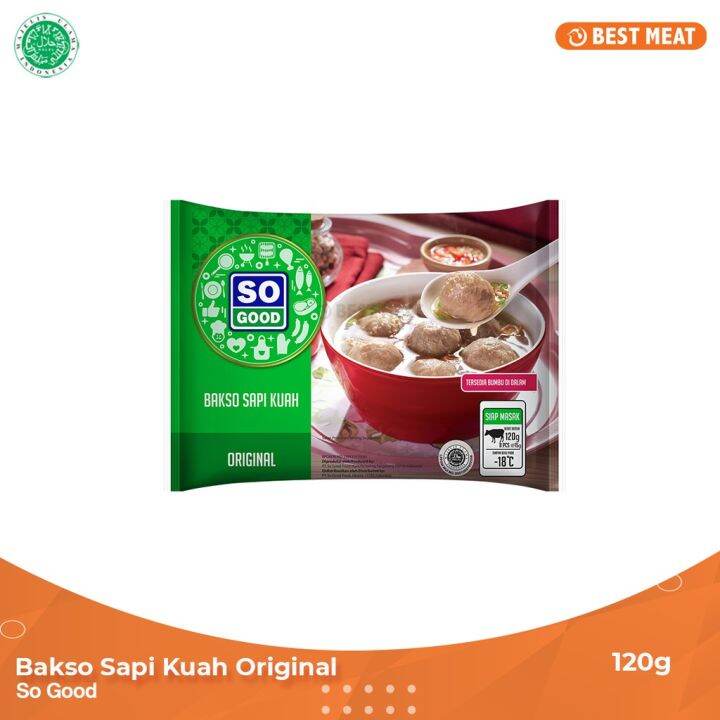 Bakso Sapi Kuah Halal So Good 120 gr - Baso Sapi Lezat dengan Bumbu ...