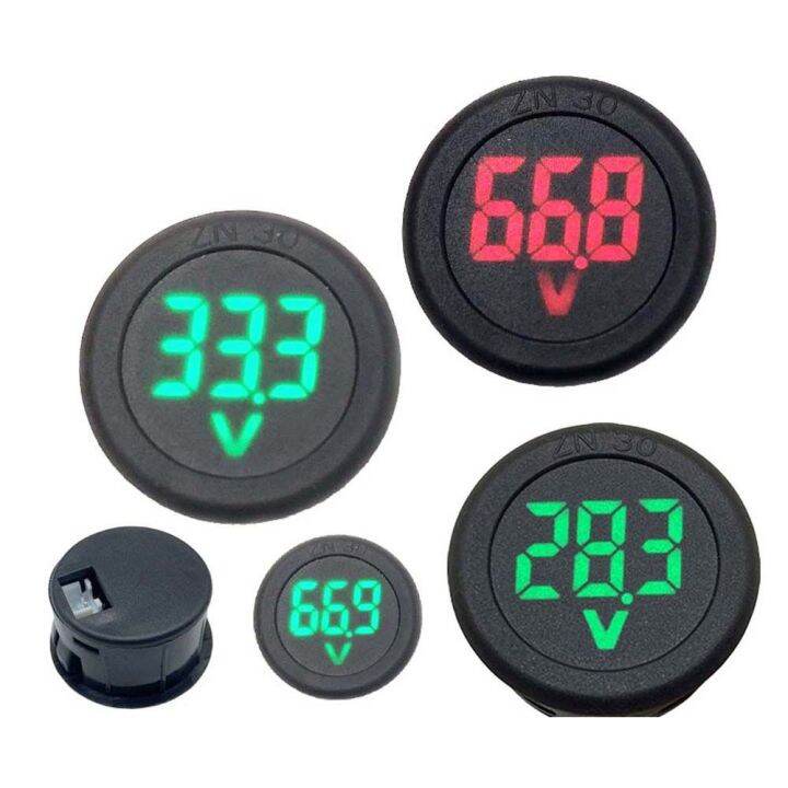DSTEY Mini Round Reverse Connection Protection Volt Detector Voltage ...