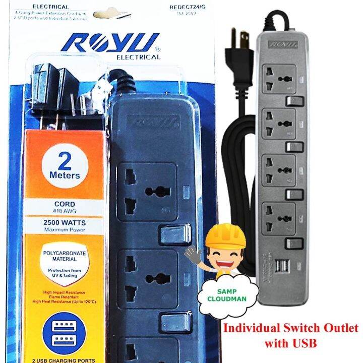 Switch socket yadong87315310 Royu 4 Gang Universal Outlet with ...