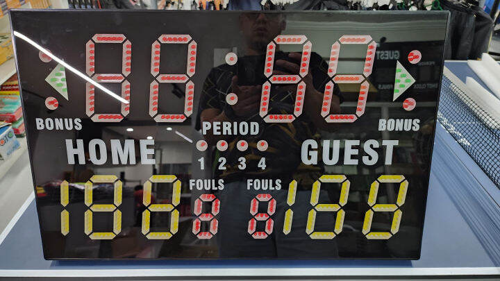 Prospec LED Basketball Scoreboard Wireless Controller Basketball Timer ...