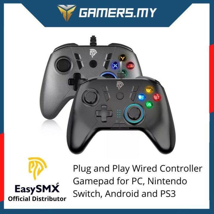 EasySMX SL-9111 Wired Gamepad Game Controller for Windows PC Android ...