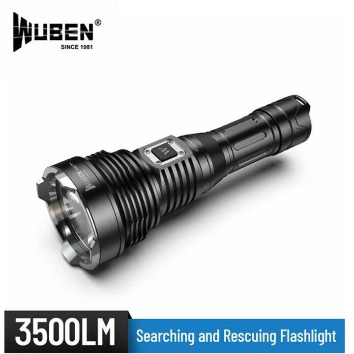 WUBEN T102 Pro CREE XHP70.2 LED 3500 Lumens ไฟฉายพร้อมแบตเตอรี่ Li-Ion ...