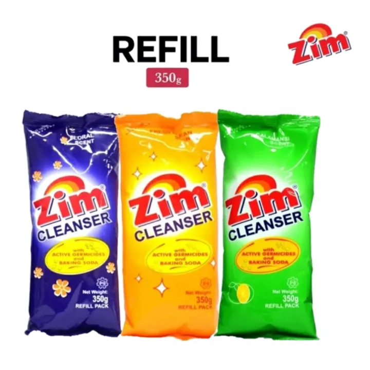 WISHGATE Zim Powder Cleanser with Active Germicides and Baking Soda ...