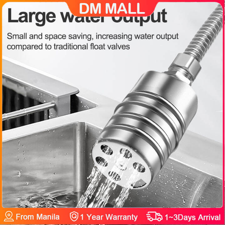 DM 304 Stainless Steel Water Level Float Ball Valve Controller 4-Point ...