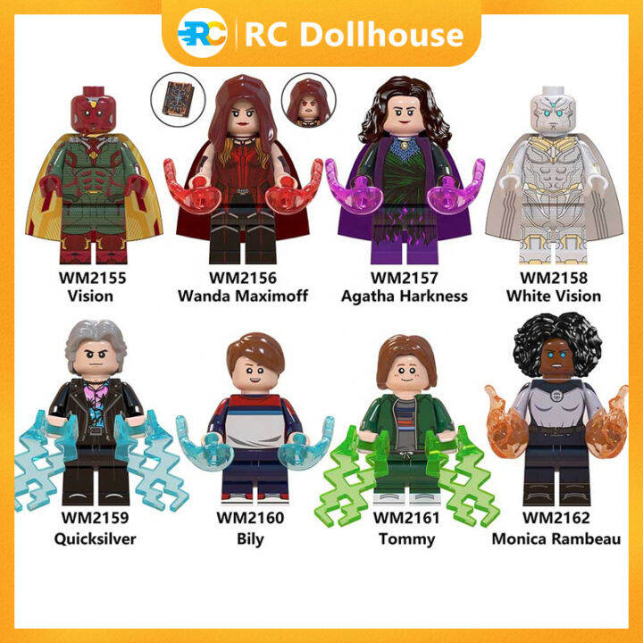 LEQI READY STOCK Lego Scarlet Witch Wanda Vision Minifigures Building ...