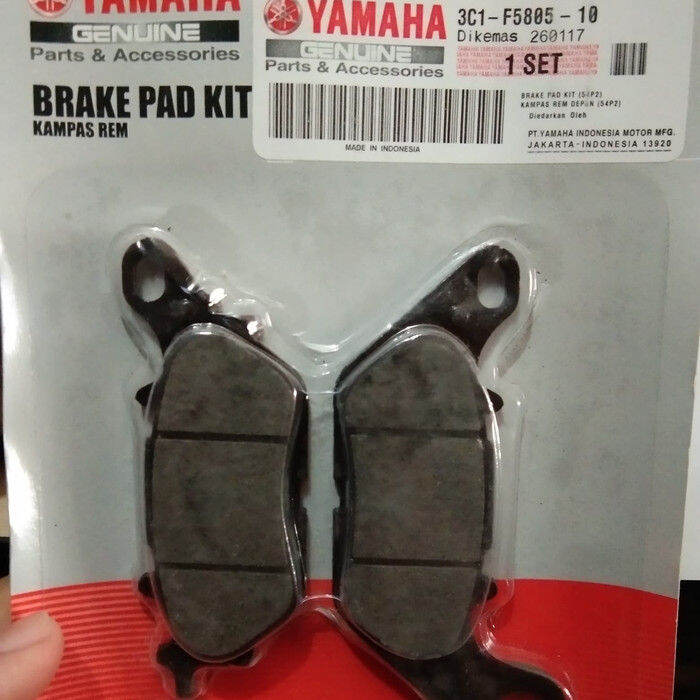 ORIGINAL YAMAHA FRONT BRAKE PAD FOR MIO SPORTY / SOUL I 115 / MIO MXI ...