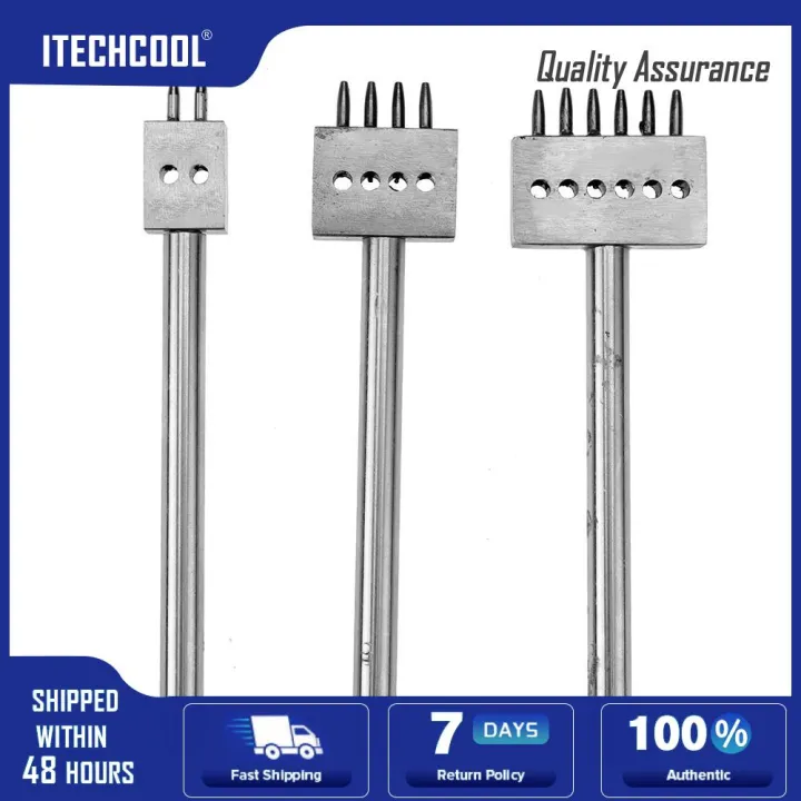 Leather Craft Tool Set Stainless Steel Hole Chisel Graving Stitching ...