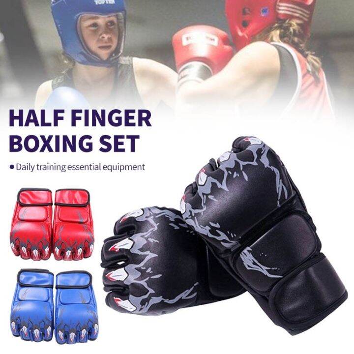 Professional Boxing Gloves Adult Fighting Gloves Karate Sanda MMA ...