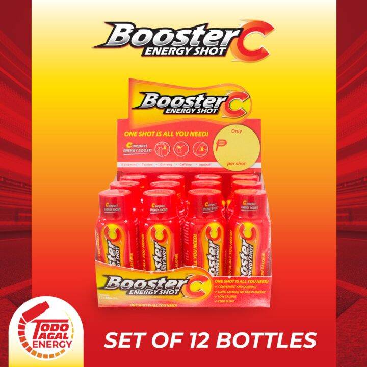 Booster C Energy Shot Original Energy Booster with B Vitamins 60ml Set ...