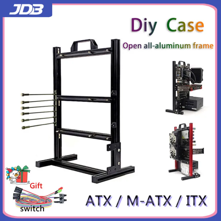 JDB Open all-aluminum rack diy ATX MATX ITX chassis rack vertical ...
