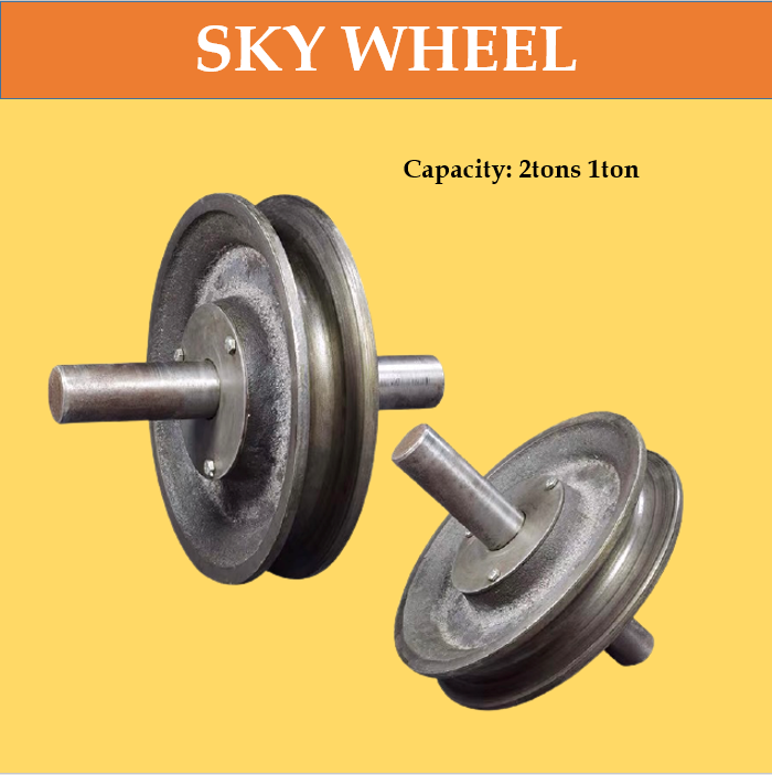 Twin Industrial 1T 2T Sky Wheel STANDARD HOISTING WHEEL FIXED PULLEY ...