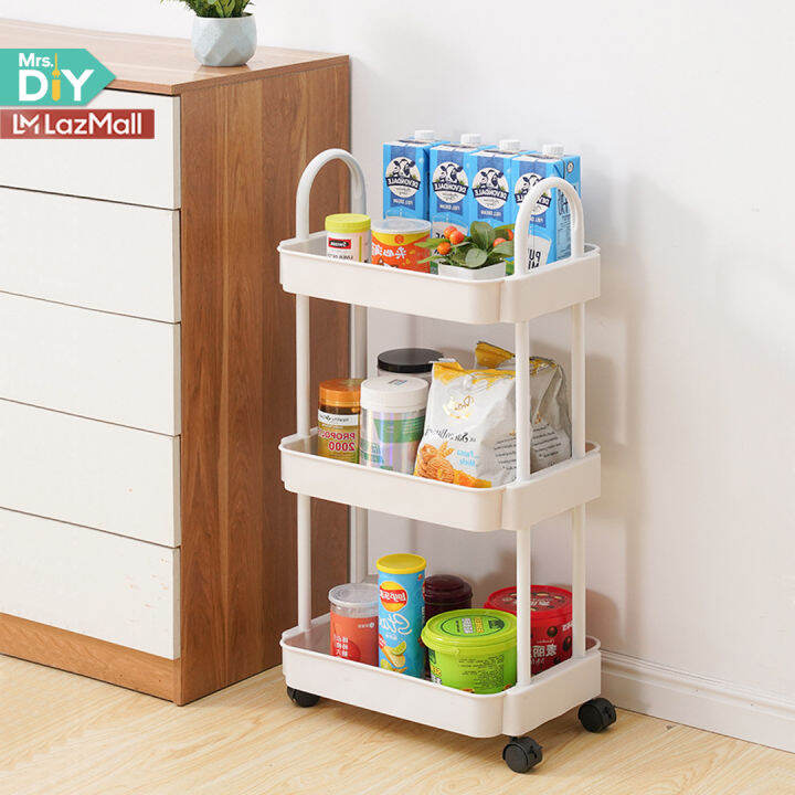 Mrs.DIY ชั้นวางรถเข็นHC32 ชั้นวางรถเข็น 3/4/5ชั้น ชั้นวางของพลาสติก ...