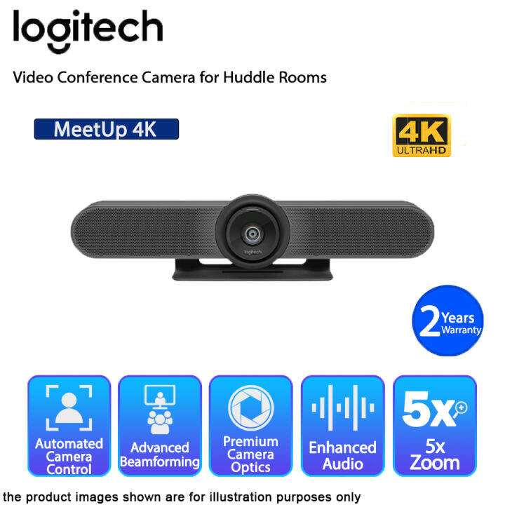 Logitech MeetUp 4K Video Conference Camera for Huddle Rooms | Lazada