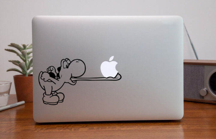 Stiker Yoshi Super Mario - Laptop Decal Macbook Sticker | Lazada Indonesia