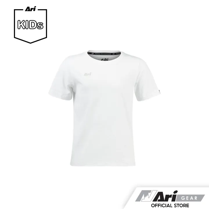 ARI KIDS ALLDAY PIMA COTTON TEE - WHITE/WHITE เสื้อยืดเด็ก อาริ ออลเดย์ ...