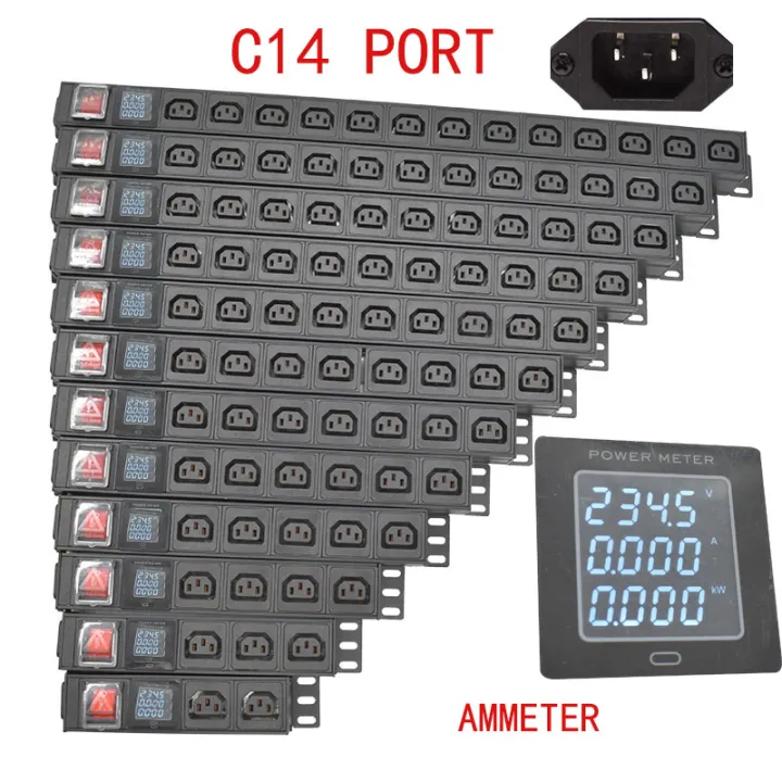 Aluminium alloy PDU power strip Power Link Output Box 2-24 AC C13 ...