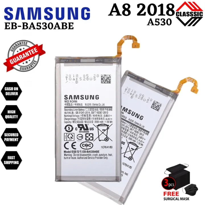 Original Samsung Galaxy A8 2018 A530 SM-A530 Battery, Model EB-BA530ABE Original Equip ...