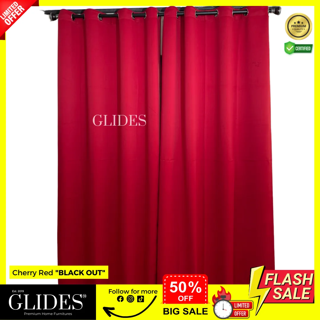 Red And Black Curtains For Living Room | Baci Living Room