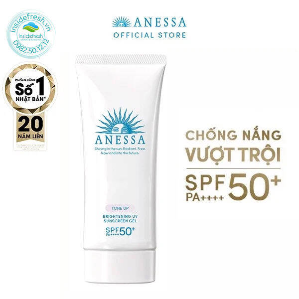 Gel Chống Nắng Anessa Dưỡng Sáng Nâng Tông 90g Brightening Uv Sunscreen Gel N SPF50+ PA ...