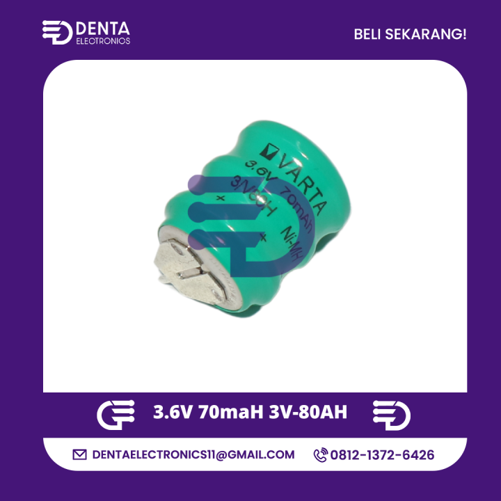 BATTERY 3.6V 70MAH 3V-80H | Lazada Indonesia
