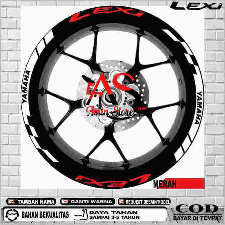 Stiker Velg Lexi, Lis Velg Variasi Yamaha Lexi, Stiker Lis Variasi Velg ...