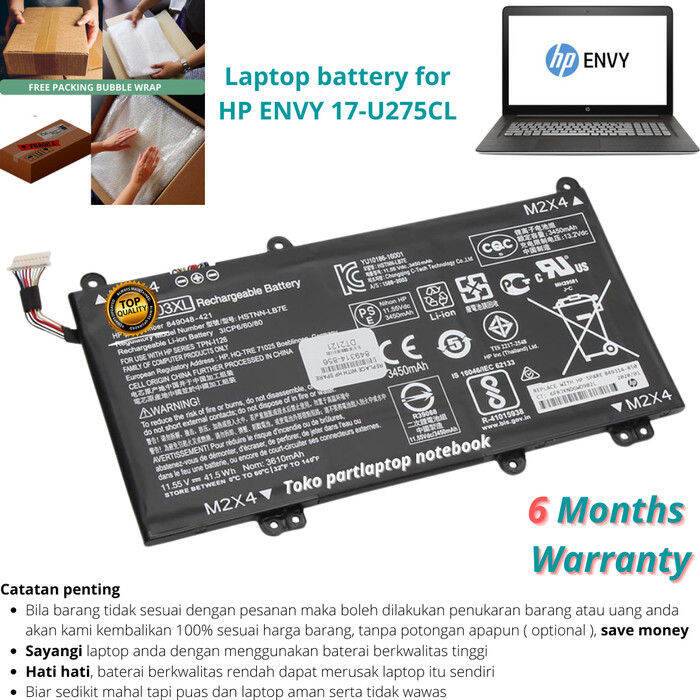 Baterai HP ENVY 17-U275CL - original laptop battery | Lazada Indonesia
