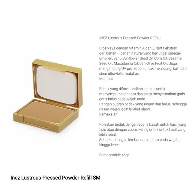 TWO WAY CAKE TWC BEDAK INEZ 900 LUSTROUS PRESSED POWDER | Lazada Indonesia