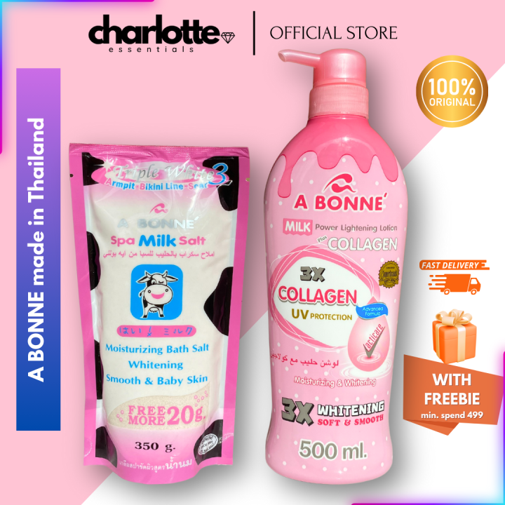 A Bonne Lotion Whitening Collagen Original 500ML Milk Power Lightening ...