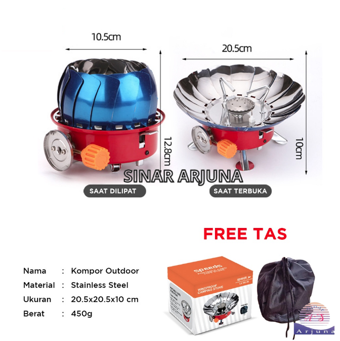 Kompor Camping Portable Gas Mini Kompor Lipat Portable | Lazada Indonesia