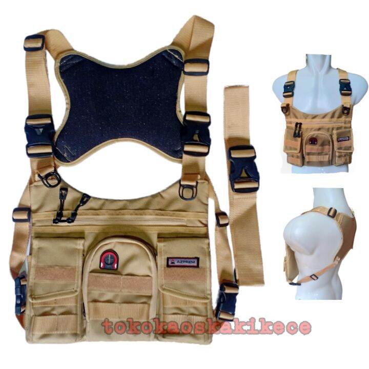 tas dada rompi pria - chest bag kekinian | Lazada Indonesia