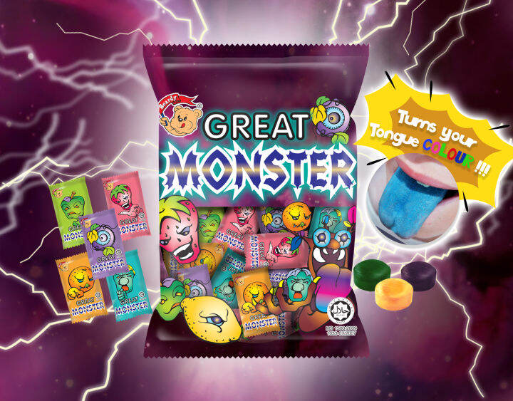 BEARDY GREAT MONSTER CANDY 140G | Lazada