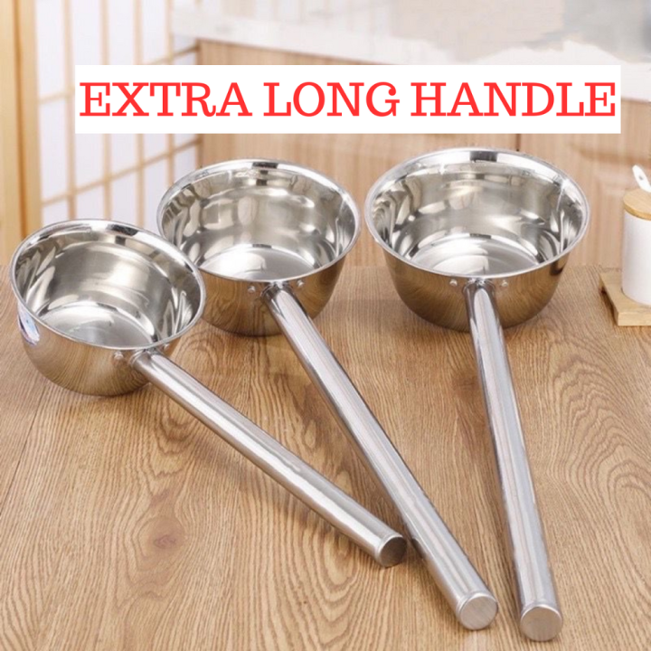 Stainless Steel Extra Long Handle Hot Water Ladle Scoop Dipper Bailer ...