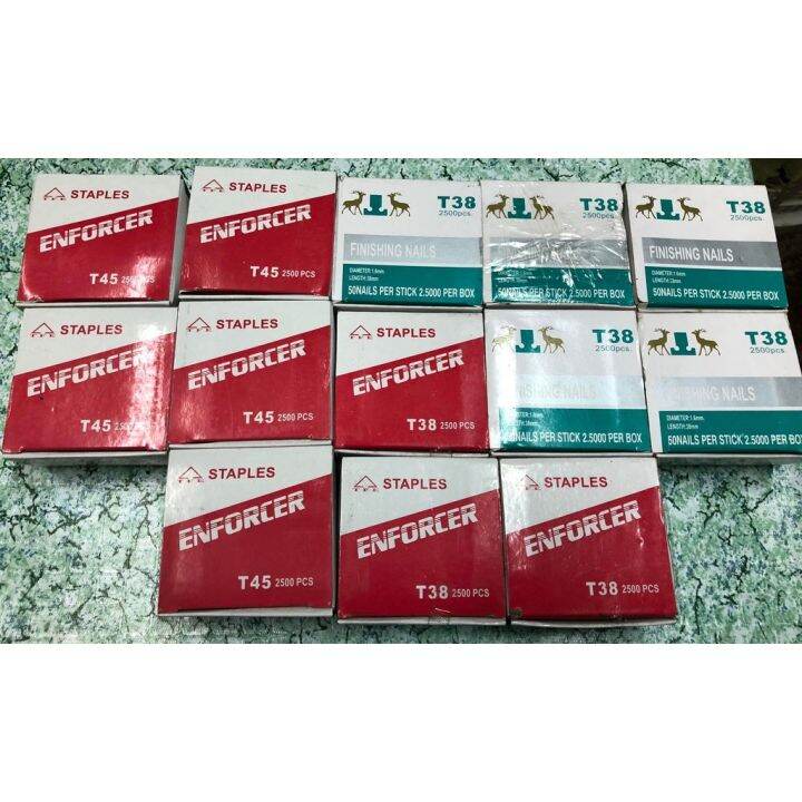 Enforcer T45 T38 and F25 nails for Brad Nailer | Lazada PH