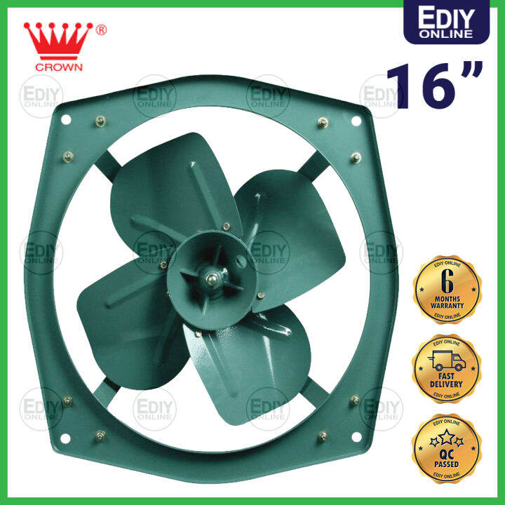 Crown Heavy Duty Industrial Exhaust Fan Wall Mounted ( 16" ) FP40 16 ...