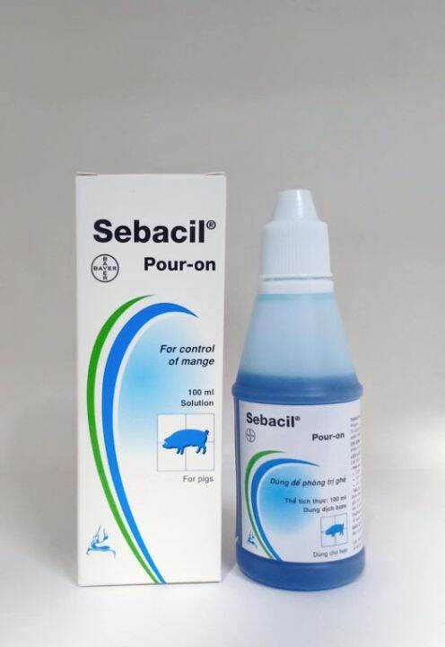 [Giá Rẻ] 1 lọ SEBACIL của BAYER bôi sống lưng ve ghẻ nặng cho heo và ...