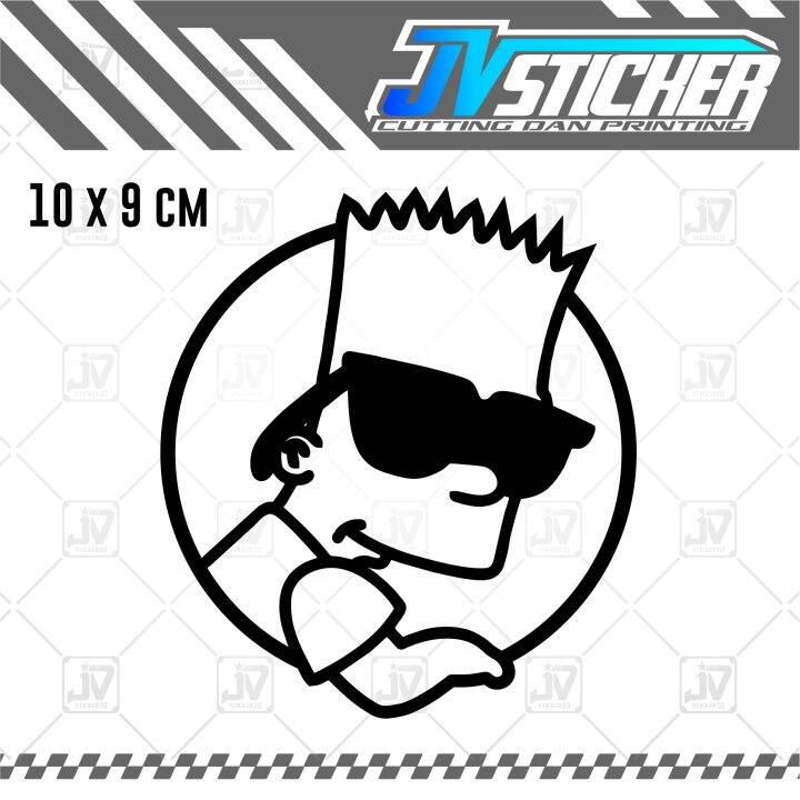 stiker the simpson lucu cutting sticker motor cartoon | Lazada Indonesia