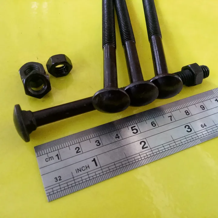 BAUT MUR CB 5/16 x 4" INCHI / BAUT M8 PANJANG 10CM / BAUT 12 KUNCI 12 ...